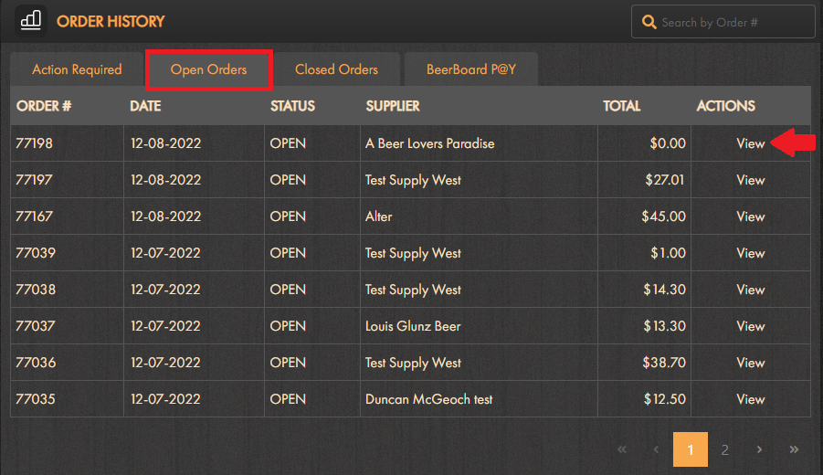 SmartOrders: Order History Widget Overview